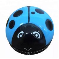 China ABS Plastic Ladybug Kitchen Timer 60 Minute Countdown 61x40mm Mechanical for sale