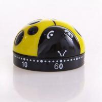 China ABS Plastic Ladybug Kitchen Timer 60 Minute Countdown 61x40mm Mechanical for sale
