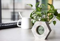 China Hexagonal Rotating Digital Timer Productivity Clock 10W USB Desktop Timer with LCD Display for sale