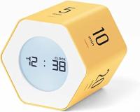 China Hexagonal Yellow Digital Clock Timer Backlit 12/24H Mode 6 Preset Times for sale