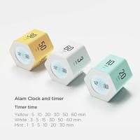 China Hexagonal Yellow Digital Clock Timer Backlit 12/24H Mode 6 Preset Times for sale