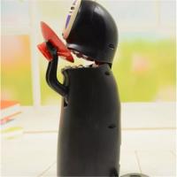 China No Face Man Electronic Money Box Ghost Figure Coin Cartoon Piggy Bank 35x25x10cm ABS Black for sale