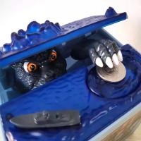 China Godzilla Monster Dinosaur Moving Musical Electronic Coin Piggy Bank 35x25x10cm ABS for sale