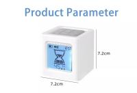 China 90min White Led Light Adult Digital Kitchen Timer , ABS Electronic Shower Timer for sale
