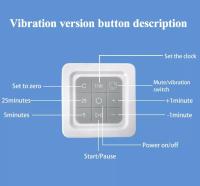 China 90min White Led Light Adult Digital Kitchen Timer , ABS Electronic Shower Timer for sale