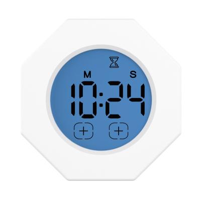 China 8 Sides Count Up Down Timer Digital Counting ABS LCD Face USB Rechargeable 60mm for sale