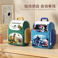 China Kids ABS Plastic Smart Bag Piggy Bank 19x10x23.5cm Blue Pink Green for sale