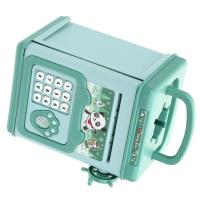 China Kids Educational ATM Piggy Bank Electronic Password Safe Box Blue 19.5cm ABS for sale