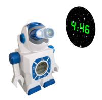 China OEM Robot Kids Alarm Clock eco friendly Plastic ABS material for sale