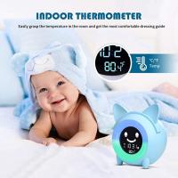 China OEM Kids Sleep Training Clock 273g Projection 4 Fun Images for sale