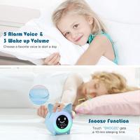 China OEM Kids Sleep Training Clock 273g Projection 4 Fun Images for sale