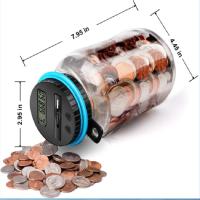 China 21.8cm Digital Coin Piggy Bank for sale