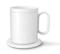 China 55 Degree Coffee Mug Warmer With Wireless Charger ABS Ceramics 8 Hours Work for sale