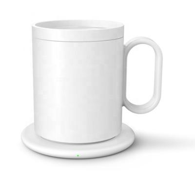 China 55 Degree Coffee Mug Warmer With Wireless Charger ABS Ceramics 8 Hours Work for sale