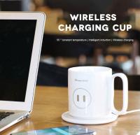 China 55 Degree Coffee Mug Warmer With Wireless Charger ABS Ceramics 8 Hours Work for sale