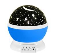 China DC 12V LED Projector Night Light , 4 AAA battery Projection Night Lamp CE approval for sale