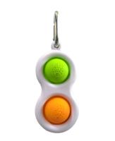 China Push Decompression Keychain Fidget Spinner Two Color For Pressure Release for sale