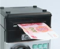China Electronic 3 AA Battery Cash and Coin Piggy Bank with Password Lock 19x13.5x13 cm for sale