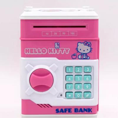 China Automatic Roll ABS Money Piggy Bank 500g 19x13.5x13cm Password Safe for Children for sale