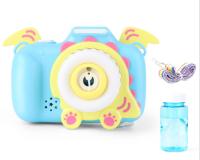 China ABS Kingda LED Music Bubble Blower Camera Toy for Kids Outdoor Play 16.5cm for sale