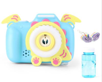 China ABS Kingda LED Music Bubble Blower Camera Toy for Kids Outdoor Play 16.5cm for sale