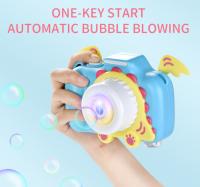 China ABS Kingda LED Music Bubble Blower Camera Toy for Kids Outdoor Play 16.5cm for sale