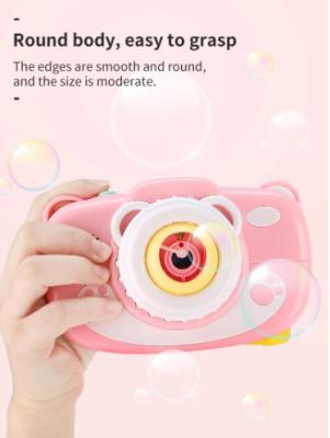 China Cartoon CE Water Sprinkler Bubble Blowing Camera Toy 360 Tilt MSDS 15x9x9.5cm for sale