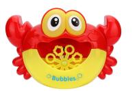 China Nontoxic ABS Crab Bubble Machine 19x13cm Kids Christmas Gift 500 Bubbles Per Minute for sale