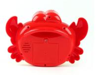 China Nontoxic ABS Crab Bubble Machine 19x13cm Kids Christmas Gift 500 Bubbles Per Minute for sale