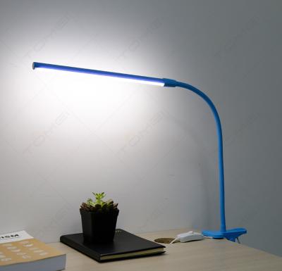 China Kingda Office LED Clip Desk Light 25000H Lifetime USB Clamp Lamp Blue for sale
