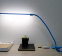 China Kingda Office LED Clip Desk Light 25000H Lifetime USB Clamp Lamp Blue for sale