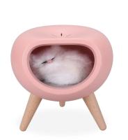 China 1200mAh Rechargeable LED Night Light with Stepless Dimming Cute Cat Design 145x138x136mm for sale