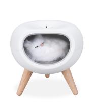 China 1200mAh Rechargeable LED Night Light with Stepless Dimming Cute Cat Design 145x138x136mm for sale
