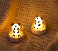 China 3.7V 1W Bedroom LED Night Light Panda Design USB Rechargeable for sale