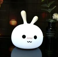 China DC5V Bunny Rabbit Night Light ABS Silicone USB Style Pat Control for sale
