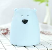 China Silicone 5500K Bedroom LED Night Light , OEM Bear Bedside Lamp for sale
