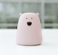 China Silicone 5500K Bedroom LED Night Light , OEM Bear Bedside Lamp for sale