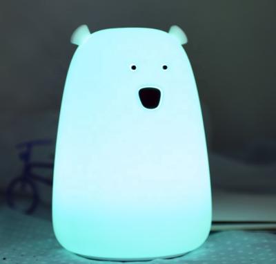 China AAA Battery Operated Bear Night Light with Pat Control 4 LED 0.3W for sale