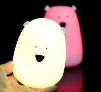 China AAA Battery Operated Bear Night Light with Pat Control 4 LED 0.3W for sale