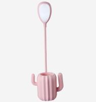 China Cactus Pen Holder Table Lamp Portable LED 360 Eye Protection 3W 1200mAh for sale