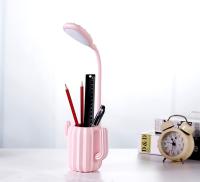 China Cactus Pen Holder Table Lamp Portable LED 360 Eye Protection 3W 1200mAh for sale