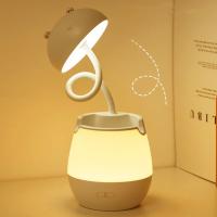 China 2W LED Touch Desk Lamp with Pen Holder for Bedroom Office Study for sale