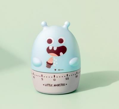 China Rotating ABS Cartoon Kitchen Timer 60 Minute Mechanical Timer 7x7x9cm Eco Friendly for sale