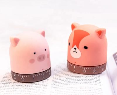 China Animal Countdown Kitchen Timer 60 Minutes Mechanical Cute Timer 7x7x8cm for sale