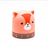 China Animal Countdown Kitchen Timer 60 Minutes Mechanical Cute Timer 7x7x8cm for sale