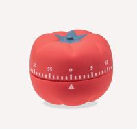 China Mechanical Kitchen Timer Countdown 60 Minute Cute Tomato Design 8x6cm Red Orange for sale