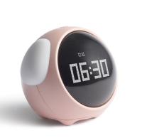 China Circular 2.5W Kids Alarm Clock with 1500mAh Touch Light and Sound Control for sale