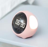 China Circular 2.5W Kids Alarm Clock with 1500mAh Touch Light and Sound Control for sale