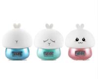 China DC5V Silicone Night Light Alarm Clock 1000mA Battery For Kids for sale