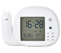 China Kingda ABS Silicone Kids Alarm Clock , Portable DC 5V Digital Night Light Clock for sale